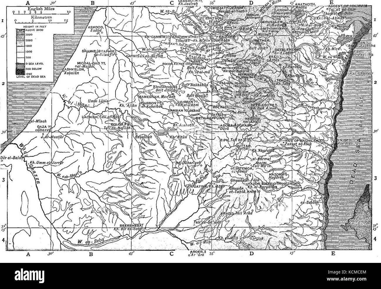 C B Judah Map Stock Photo - Alamy