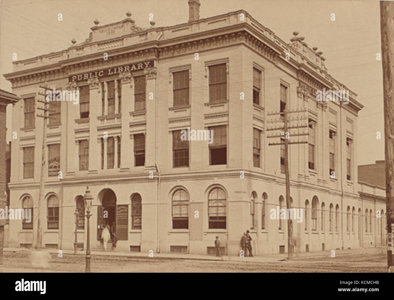 Central Library 1884 Stock Photo - Alamy