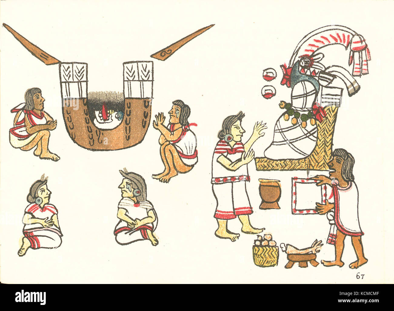 Codex Magliabechiano (folio 67r Stock Photo - Alamy