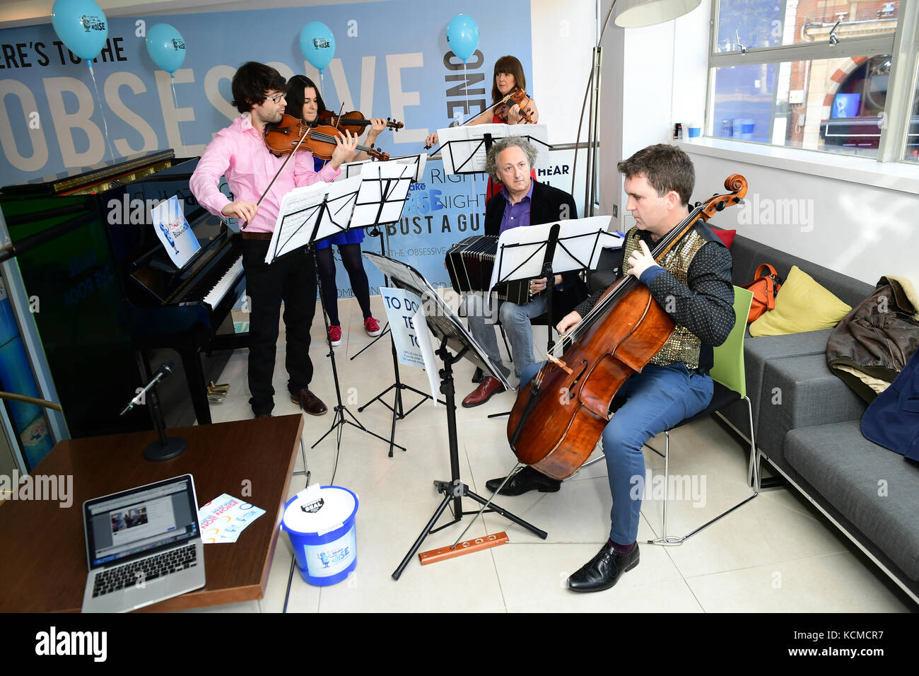 The Santiago Quartet performing with Julian Rowlands during Global's ...