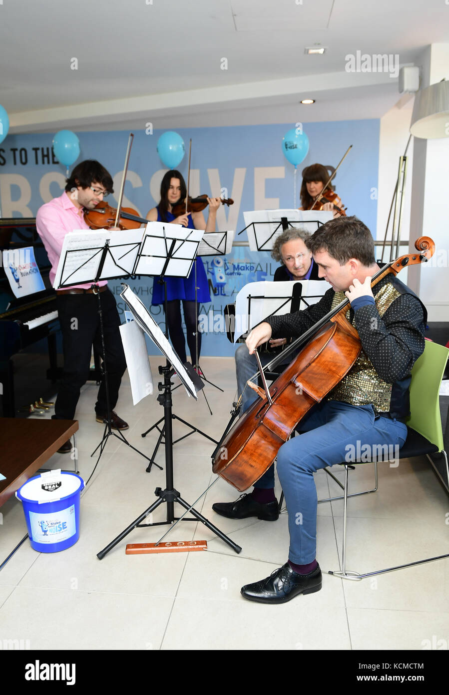 The Santiago Quartet performing with Julian Rowlands during Global's ...