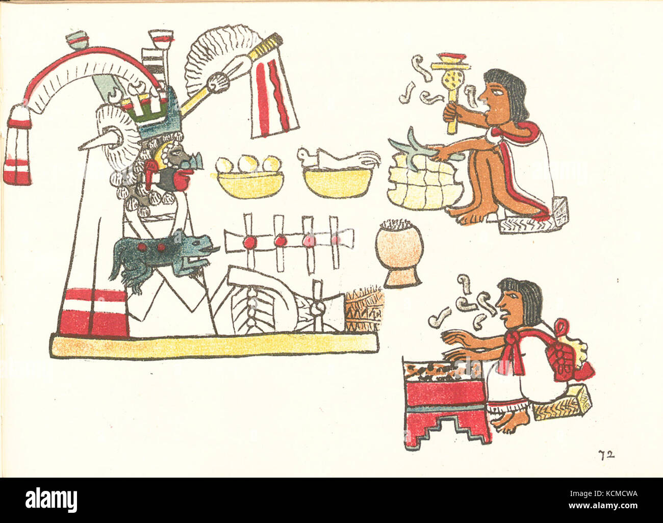 Codex Magliabechiano (folio 72r Stock Photo - Alamy