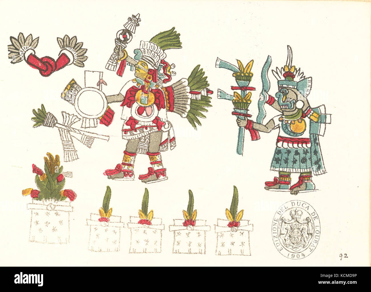 Codex Magliabechiano (folio 92r Stock Photo - Alamy