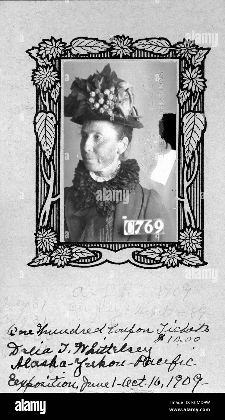 Coupon ticket book, Mrs. Delia T. Whittelsey Photograph Stock Photo - Alamy