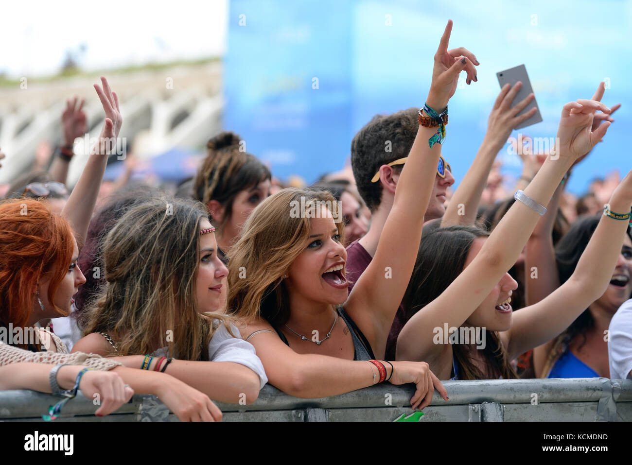 VALENCIA, SPAIN - JUN 11: The crowd at Festival de les Arts on June 11 ...