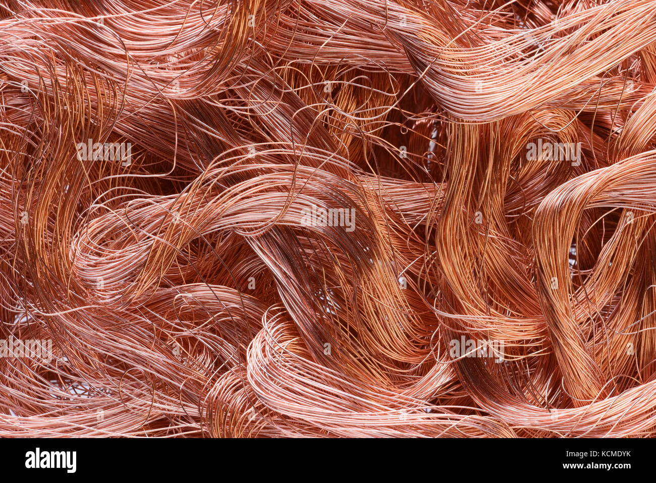 Copper wire secondary raw material Stock Photo - Alamy
