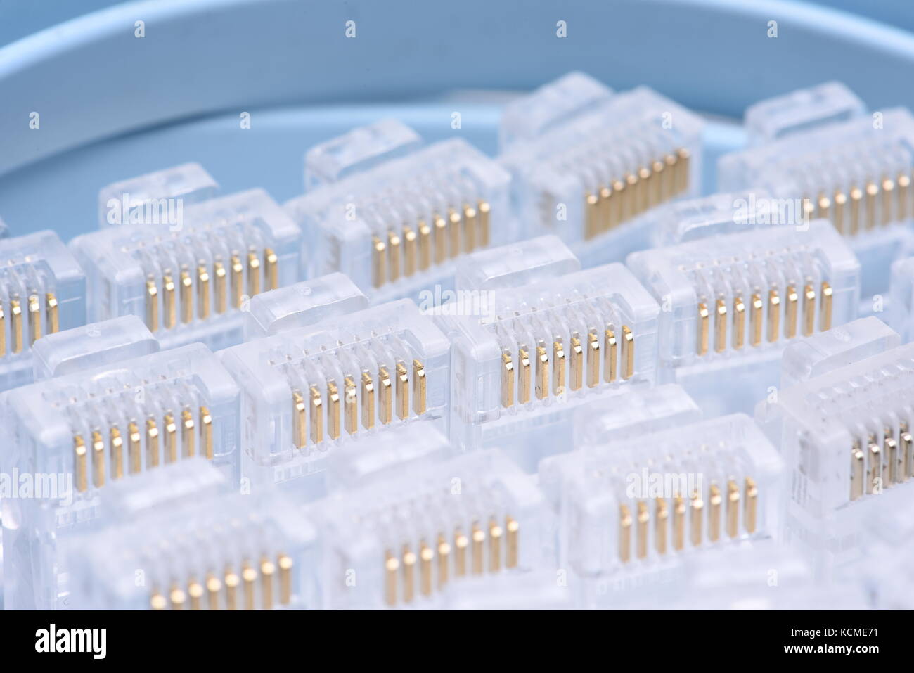 Group of rj45 plugs for network cables Stock Photo - Alamy