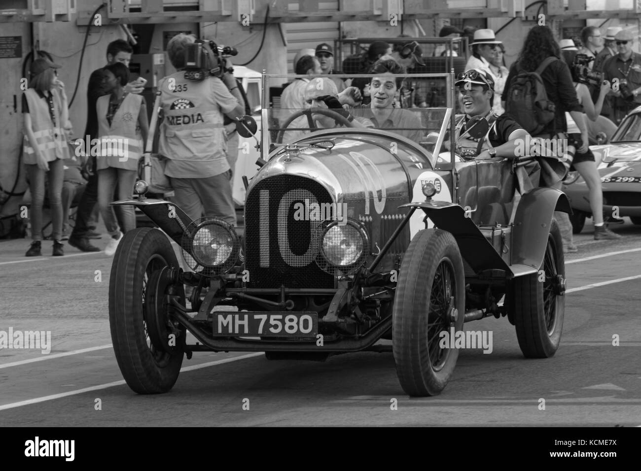 LE MANS, FRANCE, July 9, 2016 : Old racing car during Le Mans Classic ...