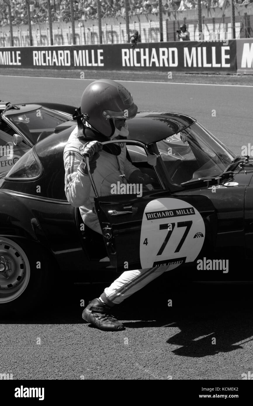 LE MANS, FRANCE, July 10, 2016 : Traditional Le Mans start during Le ...
