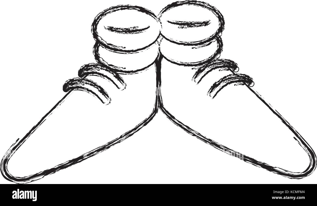 Woman with dirty shoes Stock Vector Images - Alamy