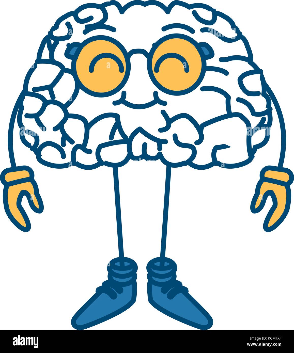 Cute brain cartoon Stock Vector Image & Art - Alamy