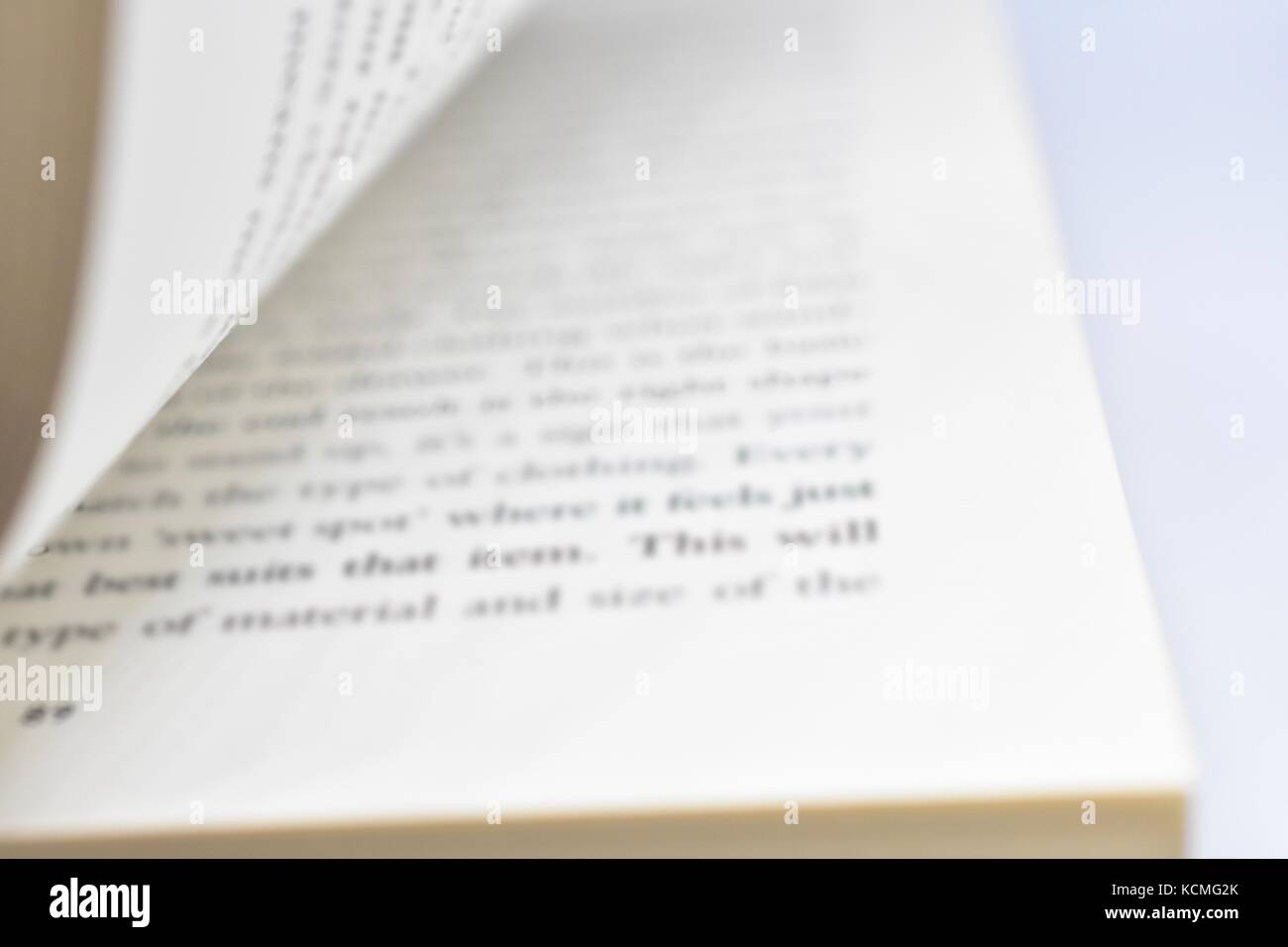 Close Up of Pages and Words in and Open Book Stock Photo - Alamy