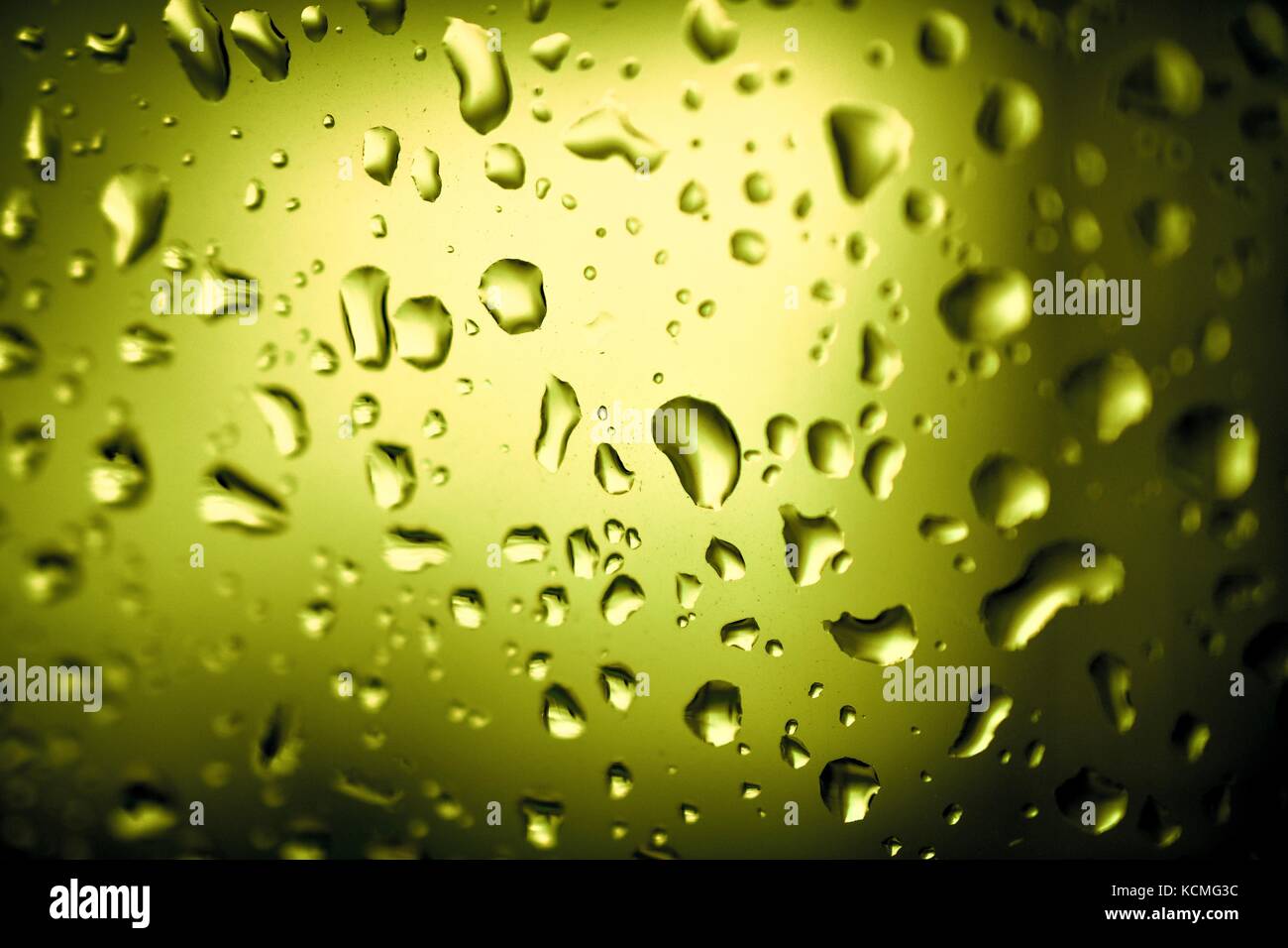 Raindrops on a Window Through Color Filter Stock Photo - Alamy