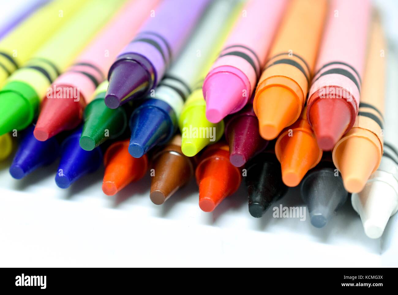 Pile crayons hi-res stock photography and images - Alamy
