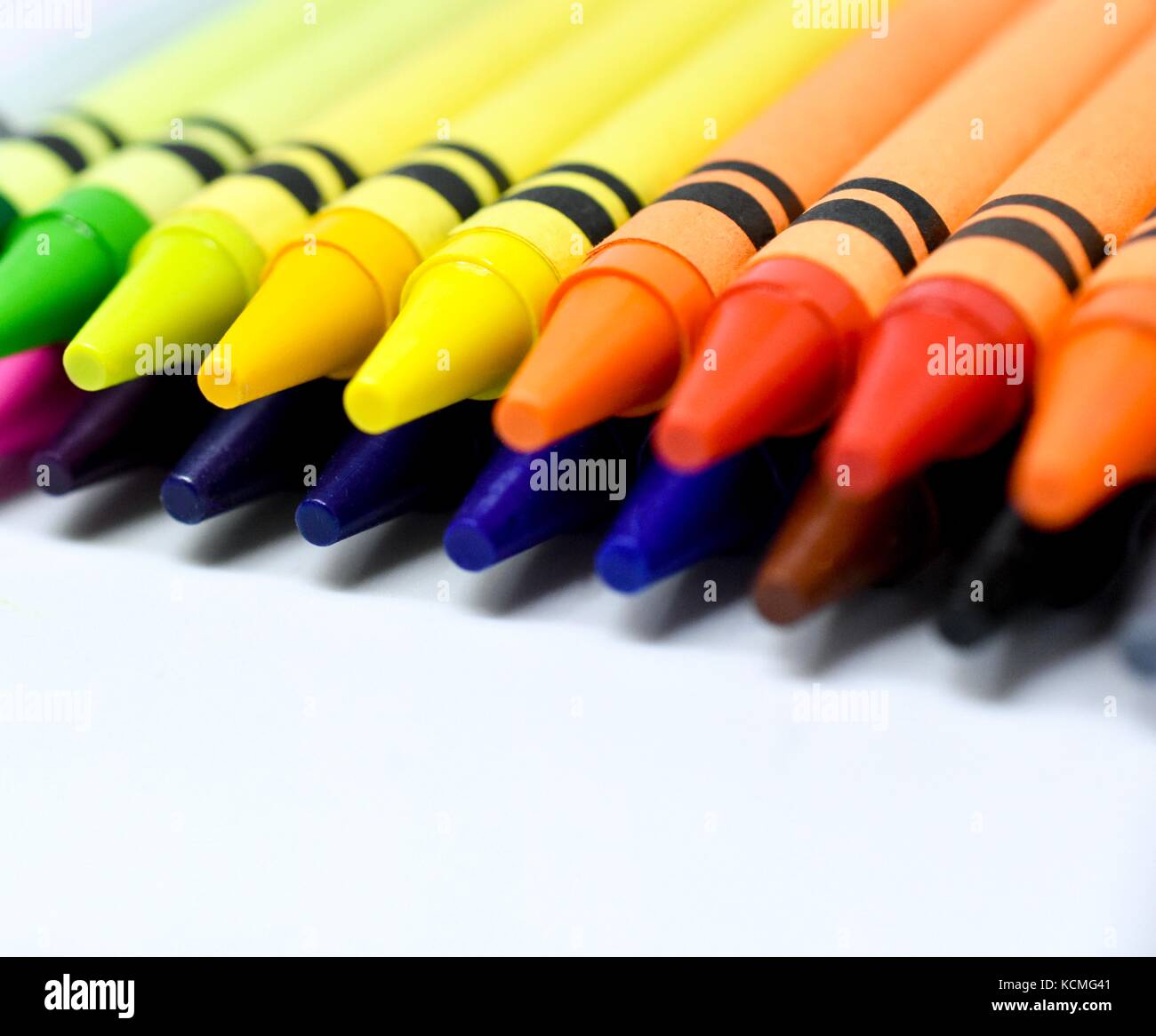 Pile crayons hi-res stock photography and images - Alamy