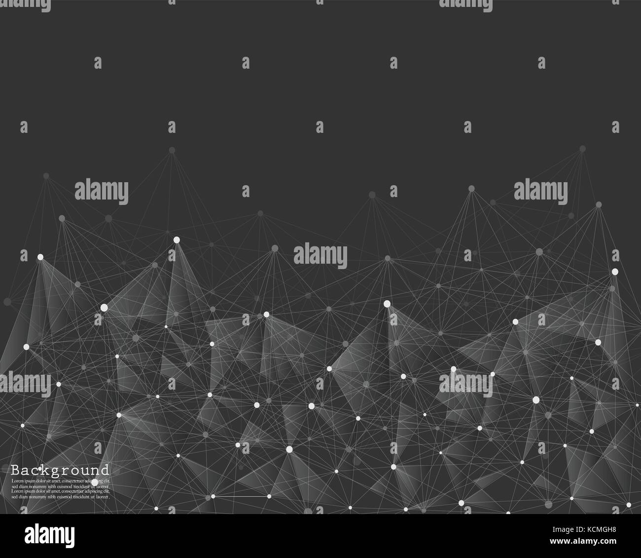 Geometric Abstract Background With Connected Line And Dots Stock Vector Image And Art Alamy