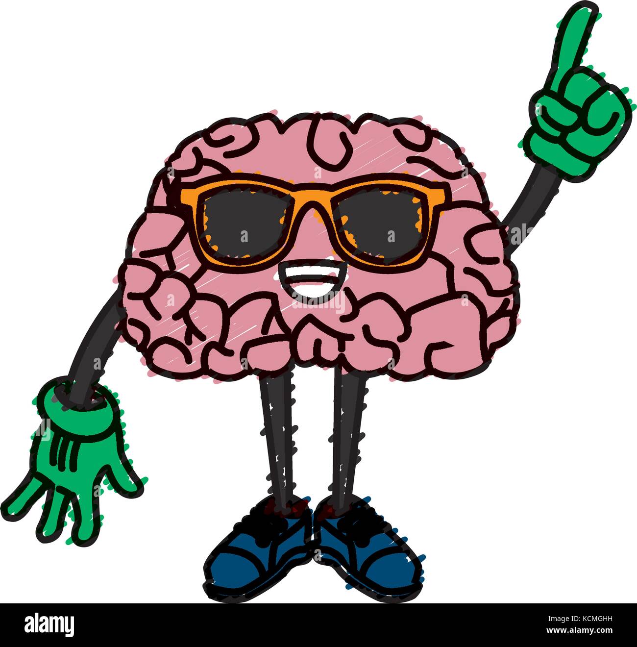 Cute brain cartoon Stock Vector Image & Art - Alamy