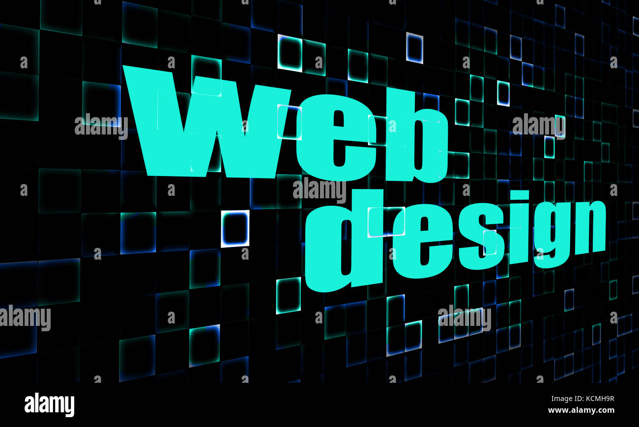 Web design word on digital background image with hi-res rendered ...