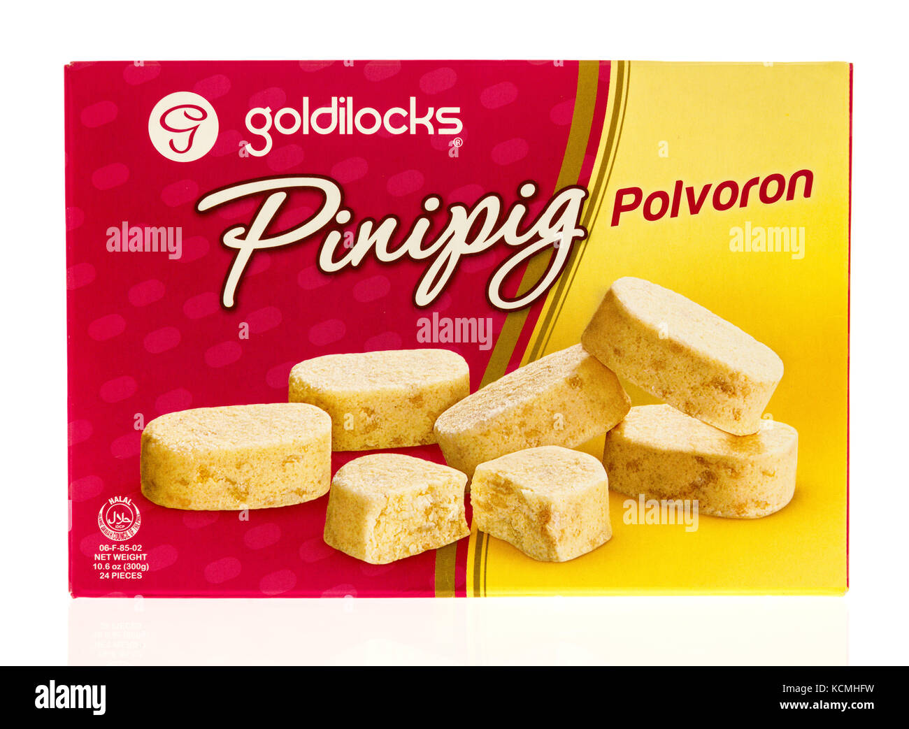 Winneconne, WI - 1 October 2017: A box of Goldilocks polvoron in ...