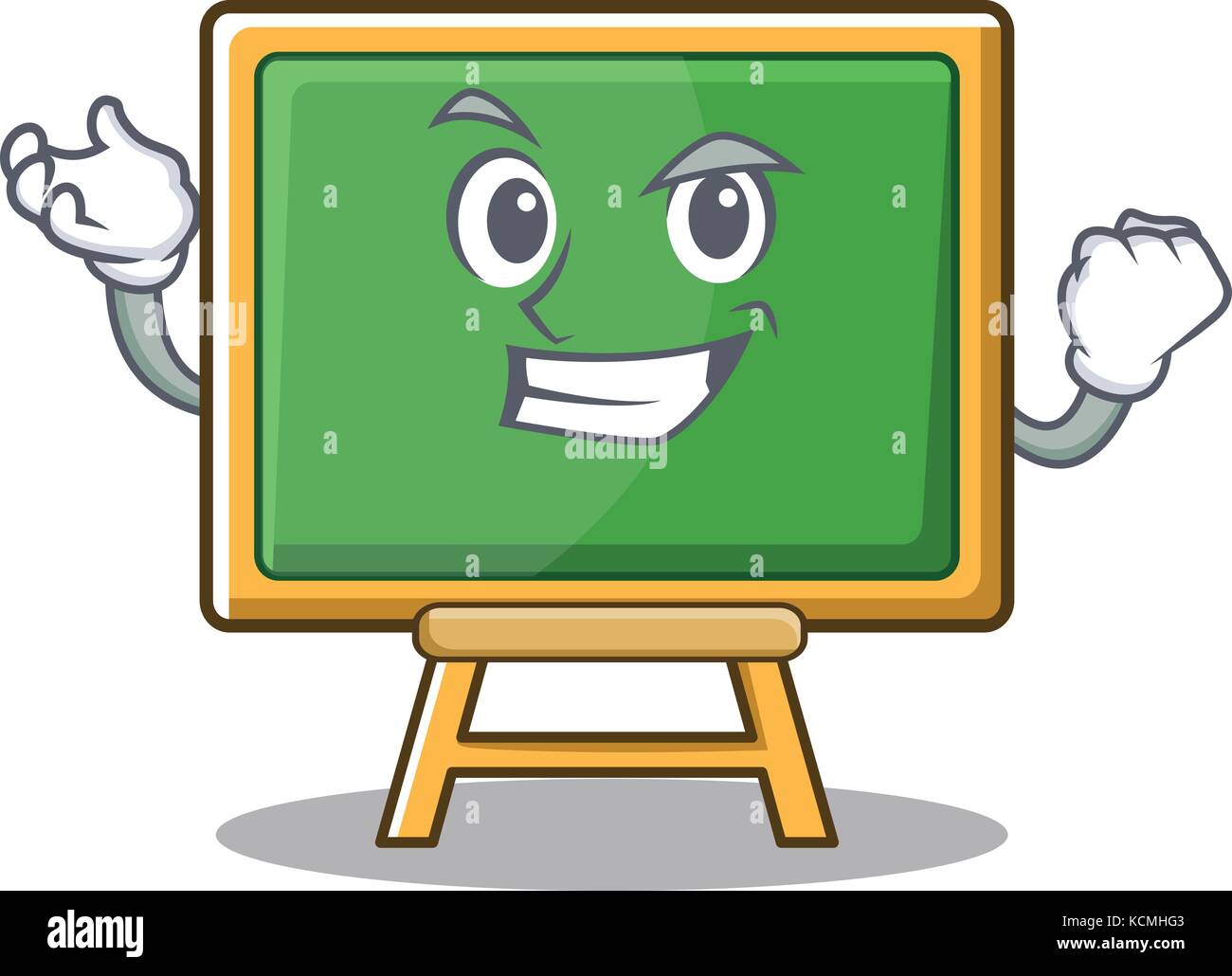 Successful chalk board character cartoon Stock Vector Image & Art - Alamy