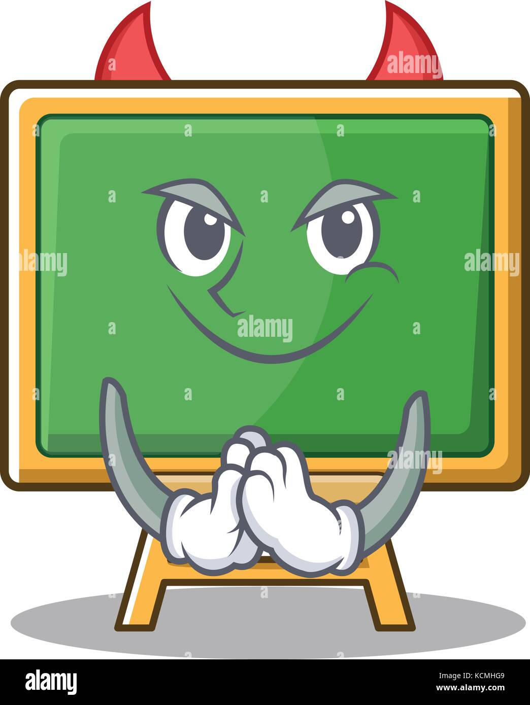 Devil chalk board character cartoon Stock Vector Image & Art - Alamy
