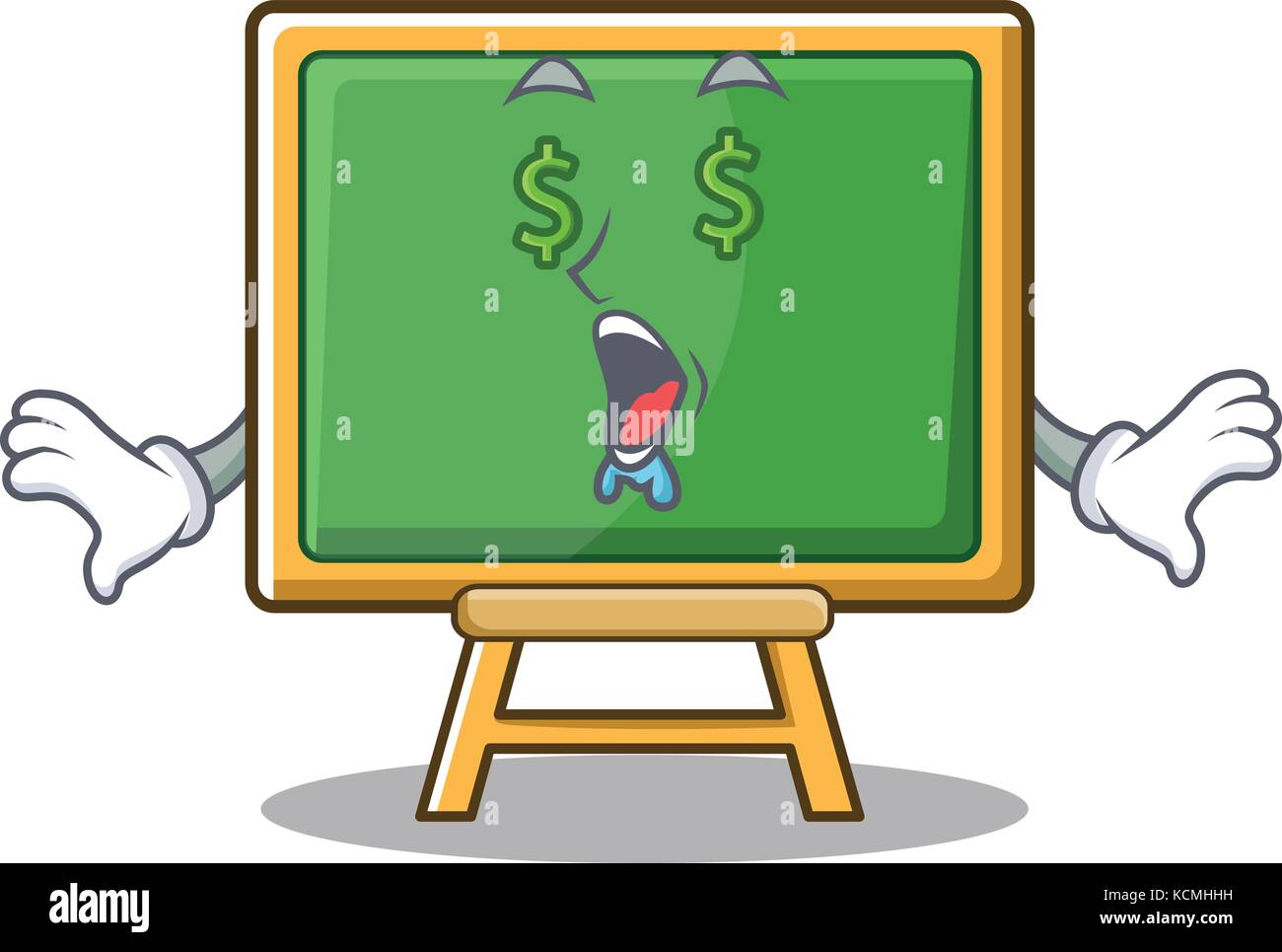 Money eye chalk board character cartoon Stock Vector Image & Art - Alamy