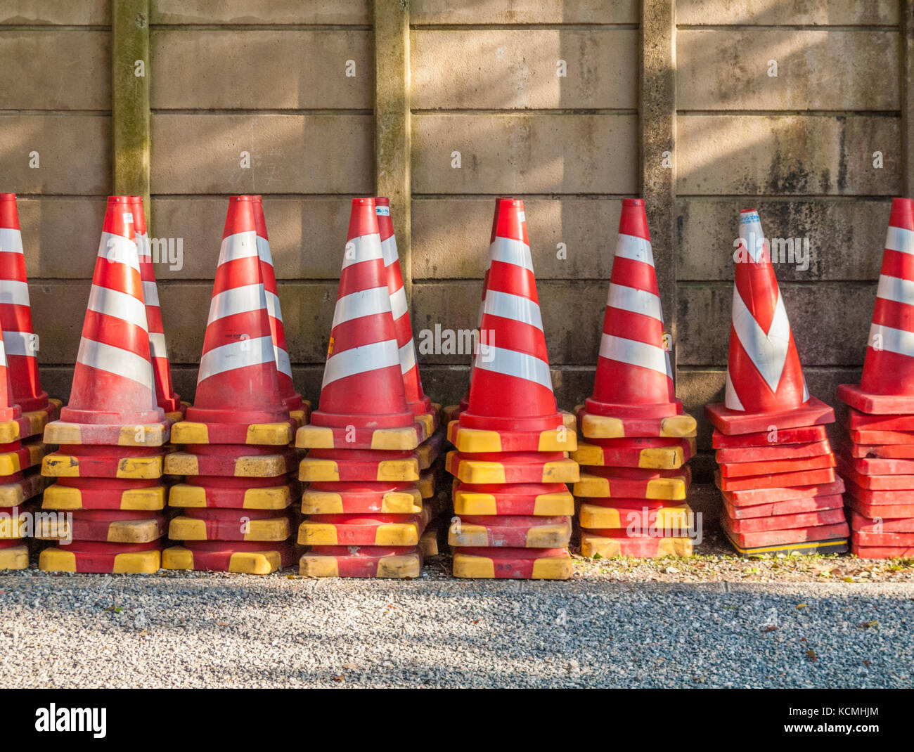 Red safety cones hi-res stock photography and images - Alamy