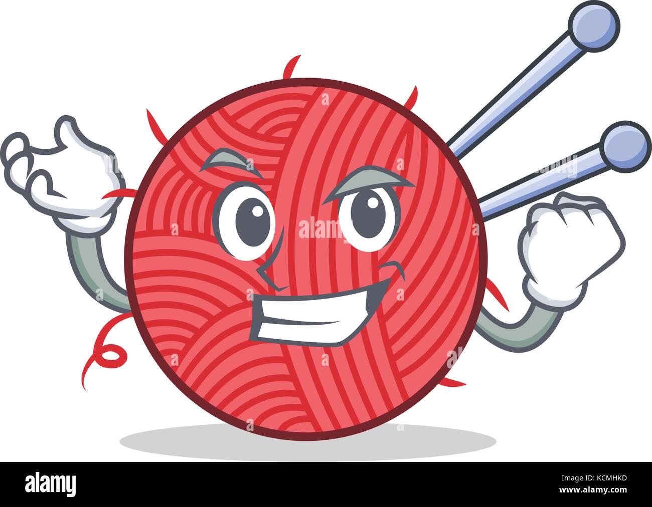 Successful knitting character cartoon style Stock Vector Image & Art ...