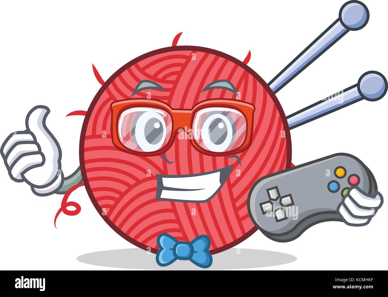 Gamer knitting character cartoon style Stock Vector Image & Art - Alamy