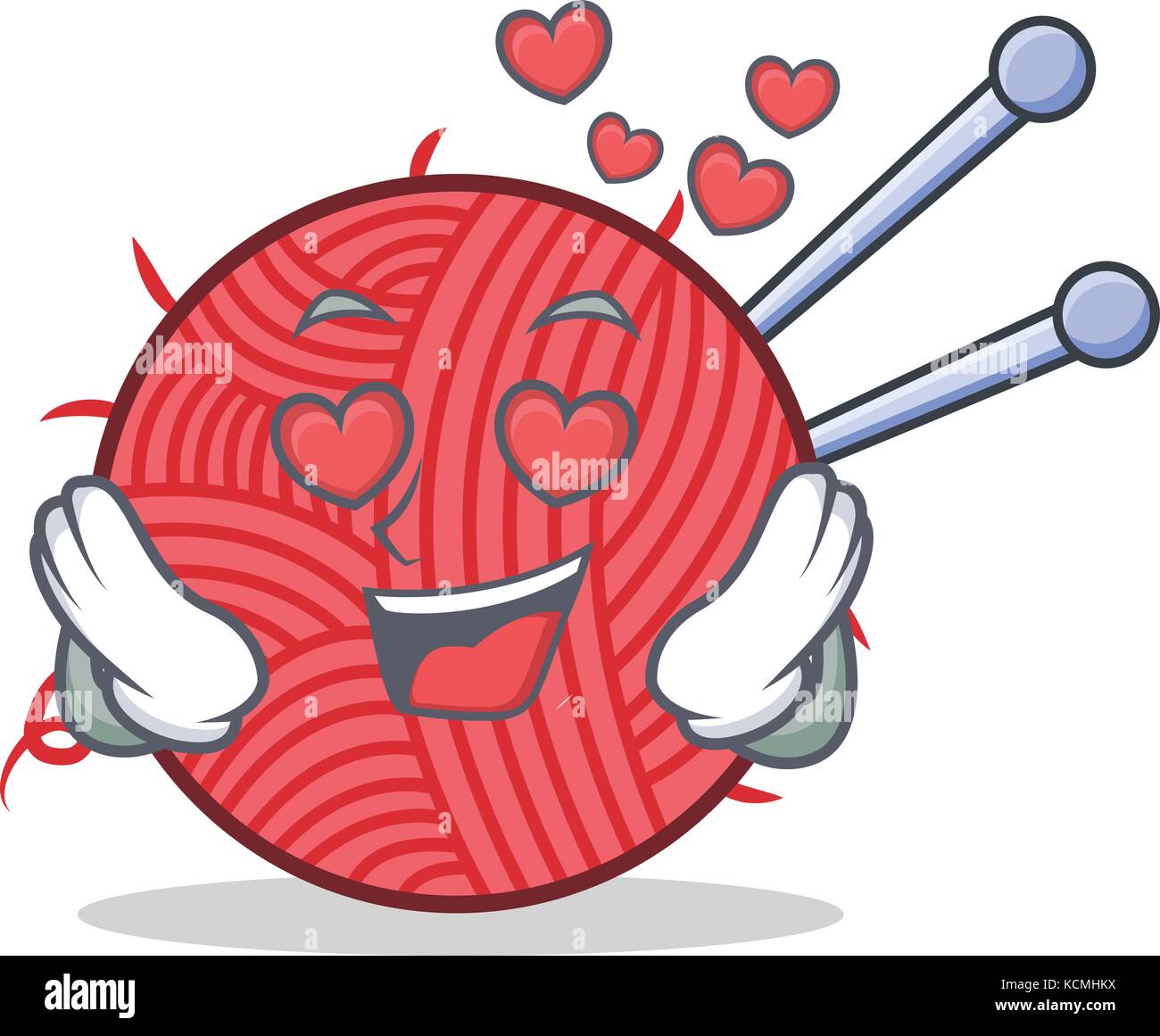 In love knitting character cartoon style Stock Vector Image & Art - Alamy