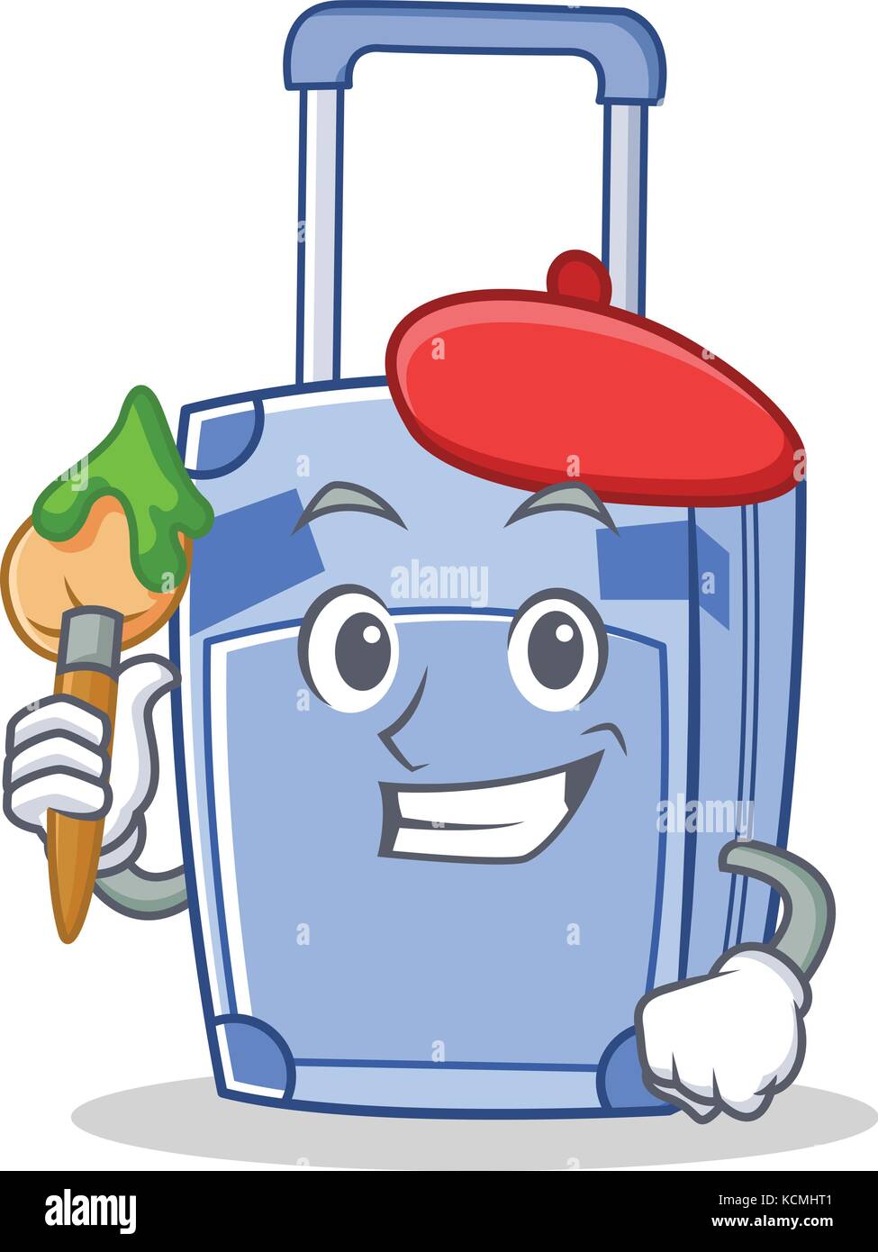 Artist suitcase character cartoon style Stock Vector Image & Art - Alamy