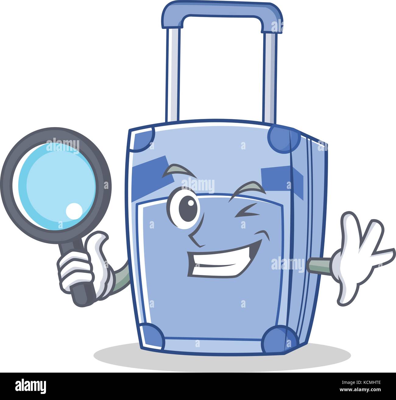 Detective suitcase character cartoon style Stock Vector Image & Art - Alamy