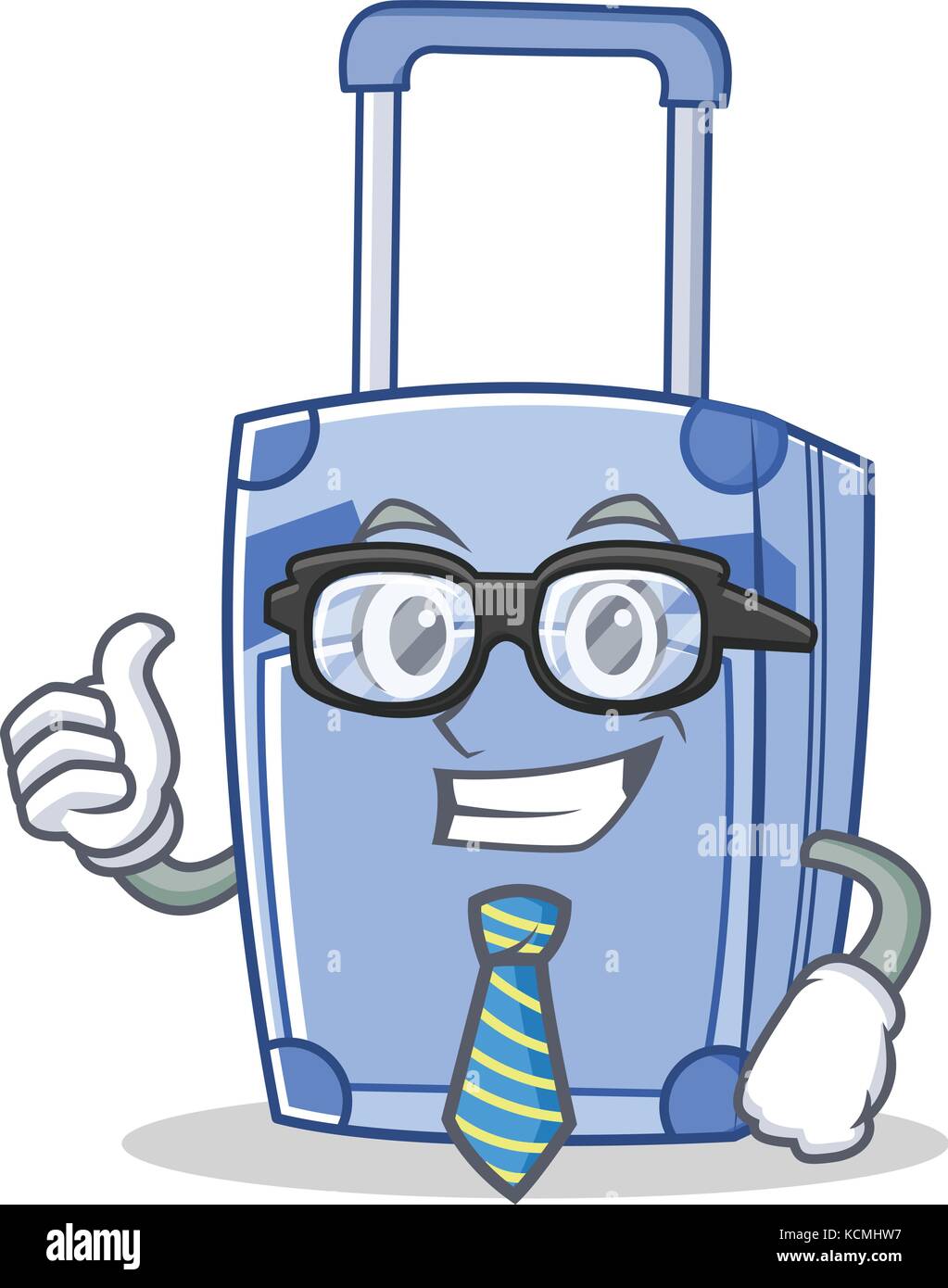 Businessman suitcase character cartoon style Stock Vector Image & Art ...