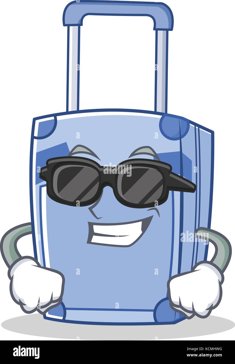 Super cool suitcase character cartoon style Stock Vector Image & Art ...