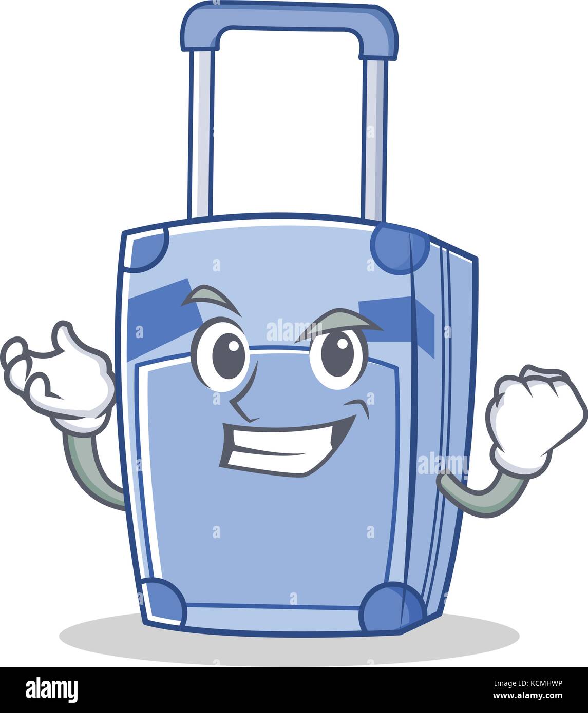 Successful suitcase character cartoon style Stock Vector Image & Art ...