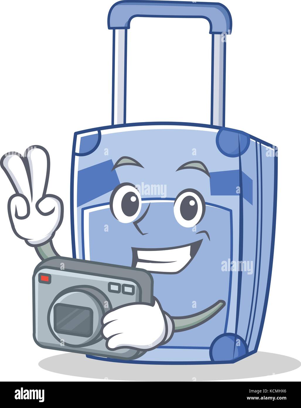 Photography suitcase character cartoon style Stock Vector Image & Art ...
