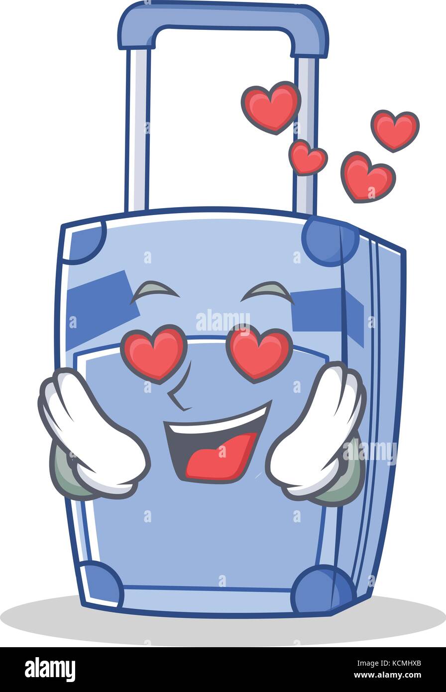 In love suitcase character cartoon style Stock Vector Image & Art - Alamy