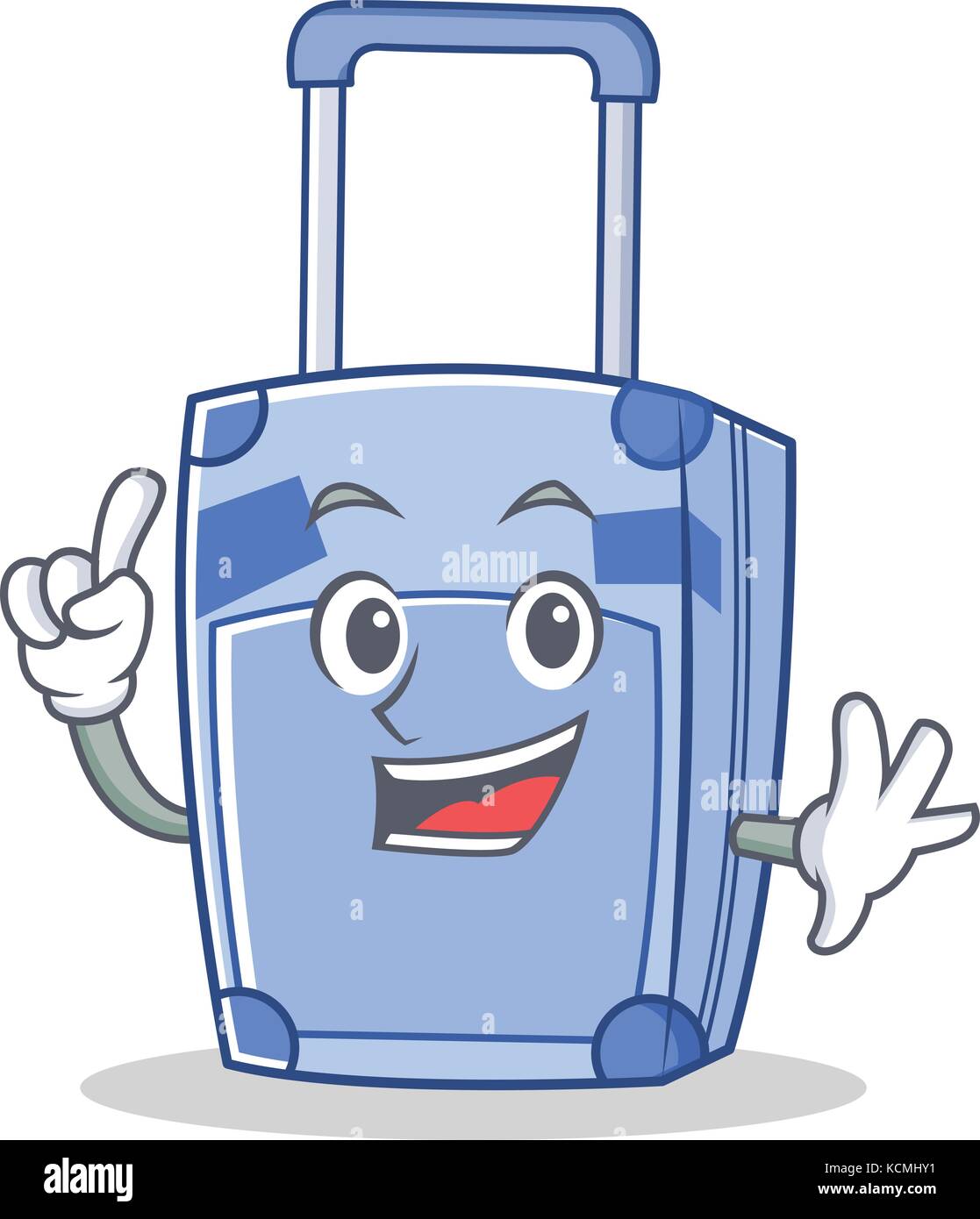 Finger suitcase character cartoon hi-res stock photography and images ...