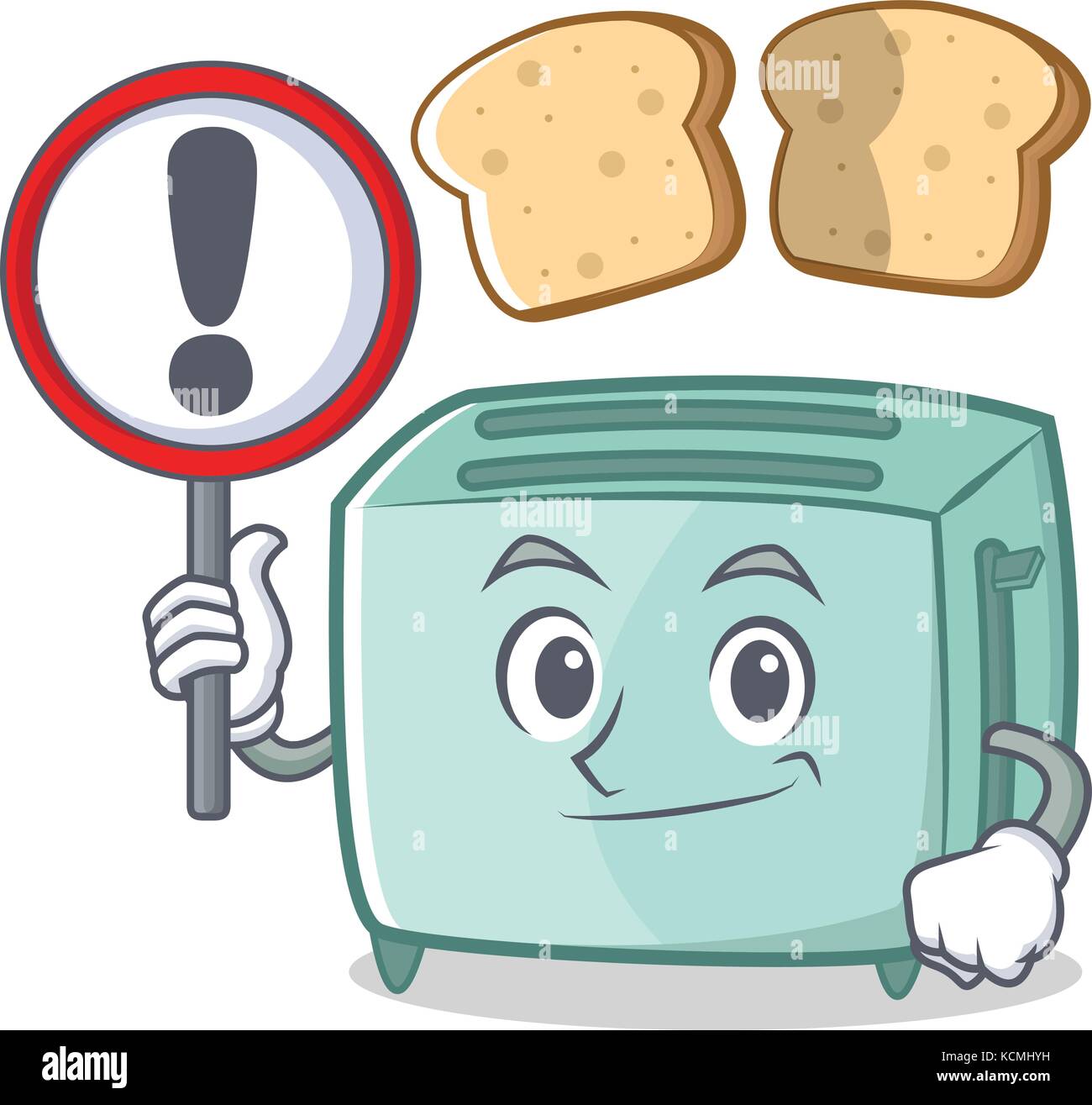 With sign toaster character cartoon style Stock Vector Image & Art - Alamy