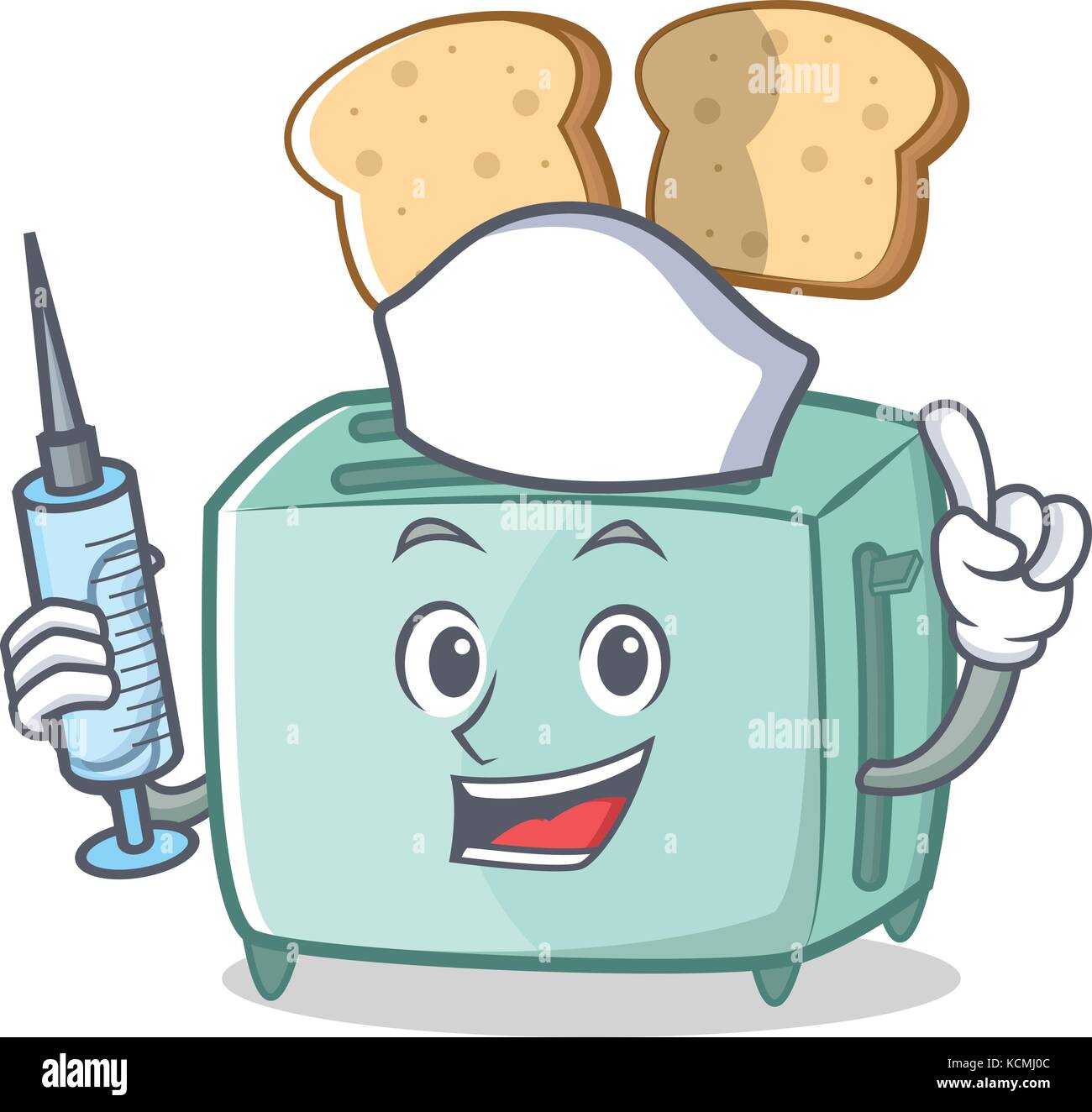 Nurse toaster character cartoon style Stock Vector Image & Art - Alamy