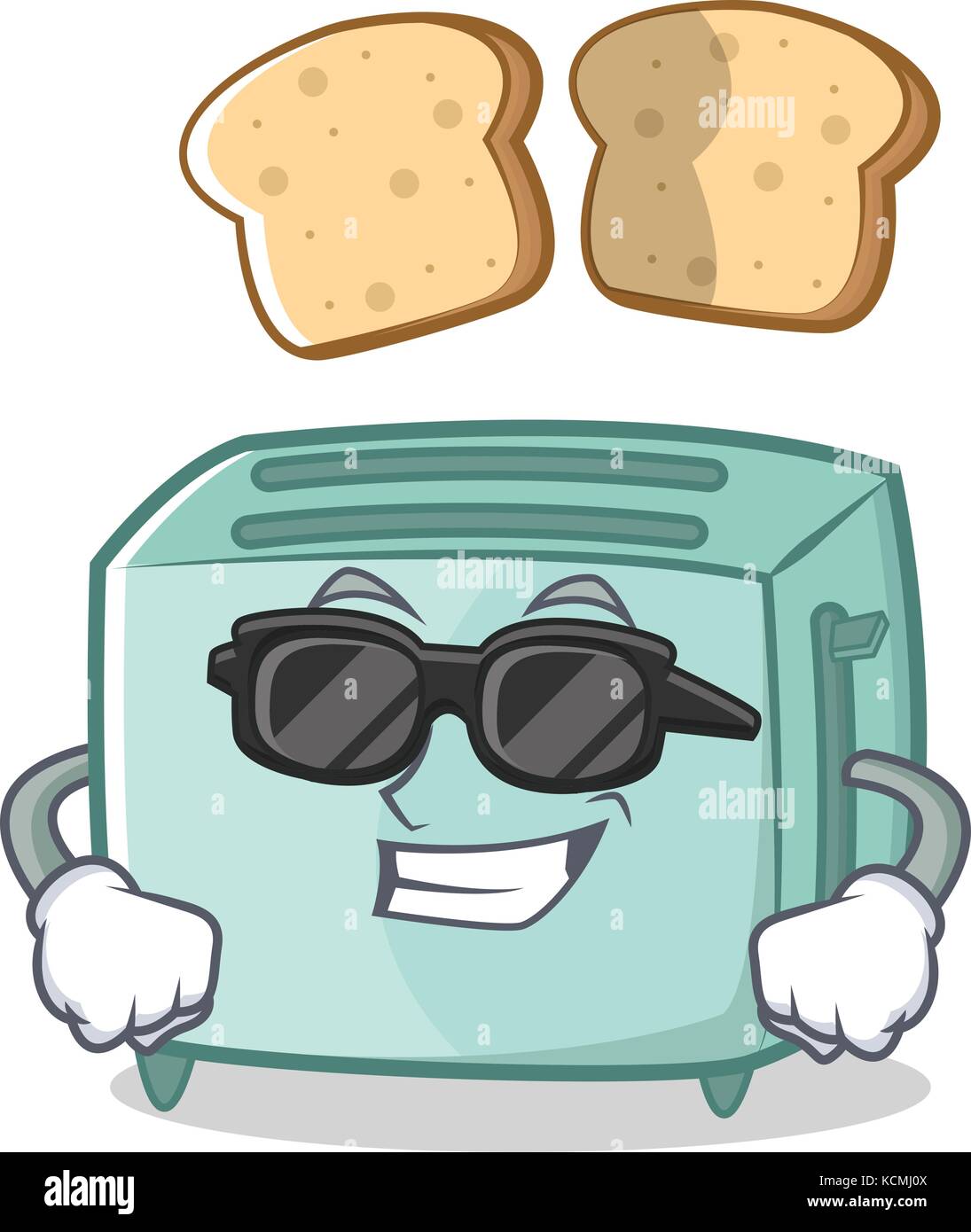 Super cool toaster character cartoon style Stock Vector Image & Art - Alamy
