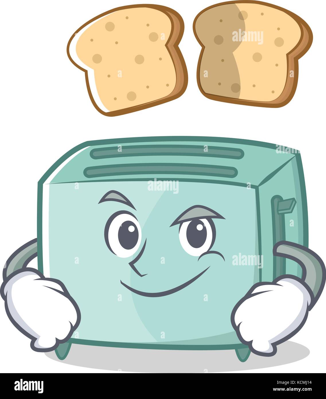 Smirking toaster character cartoon style Stock Vector Image & Art - Alamy