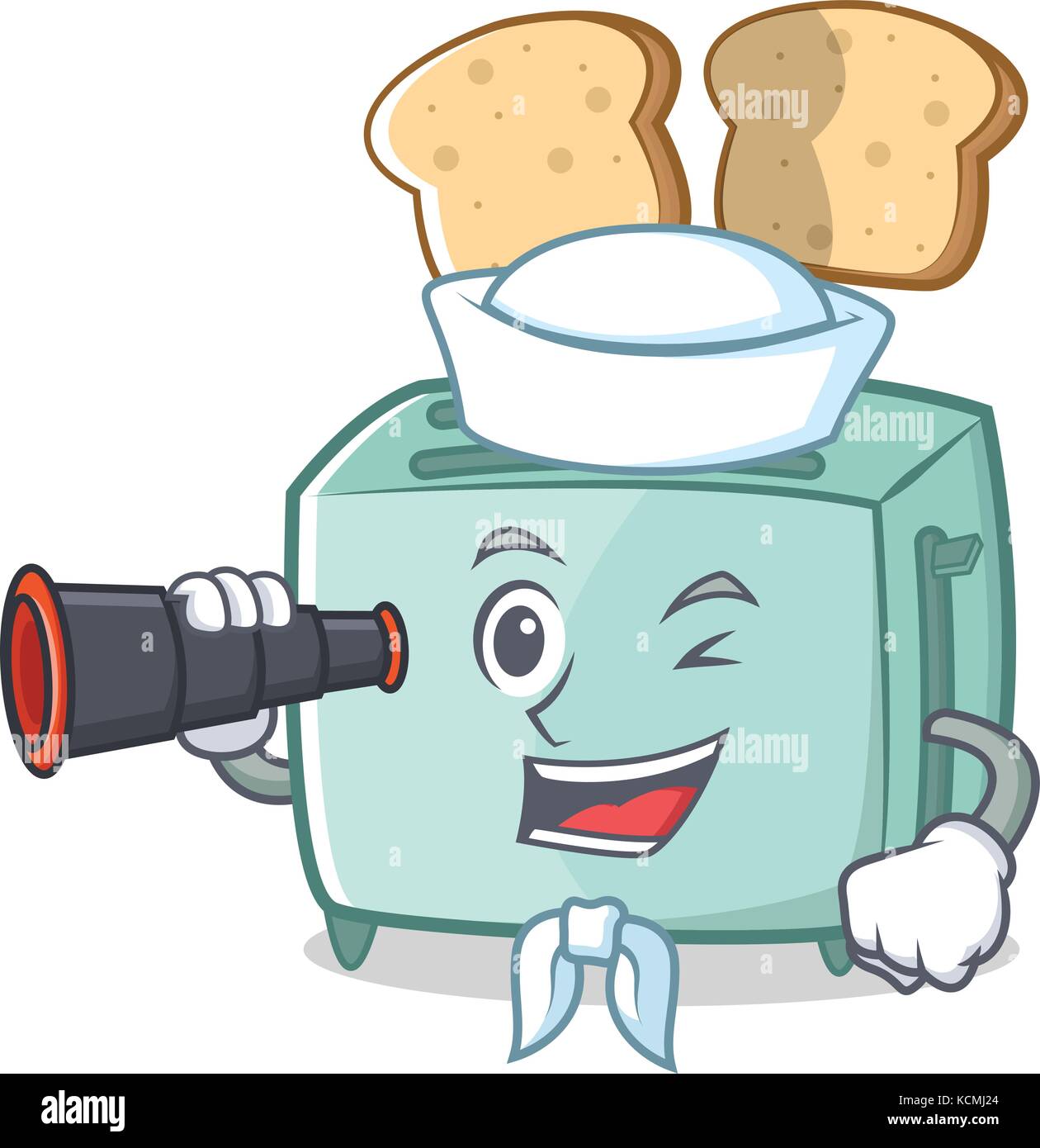 Sailor toaster character cartoon style Stock Vector Image & Art - Alamy