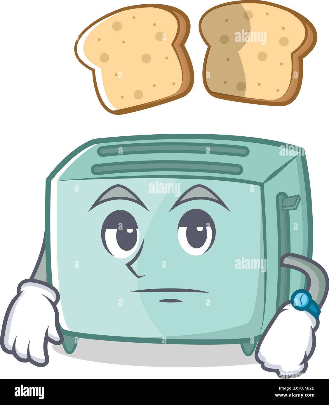 Waiting toaster character cartoon style Stock Vector Image & Art - Alamy