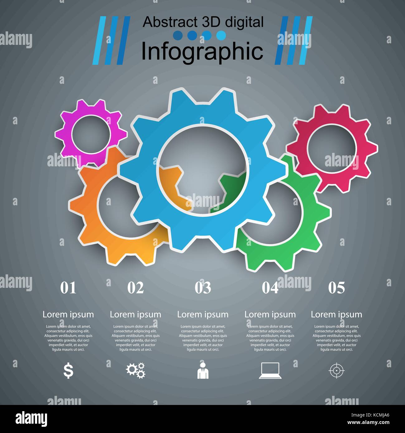 Cogwheel, gear icon. Business infographics Stock Vector Image & Art - Alamy
