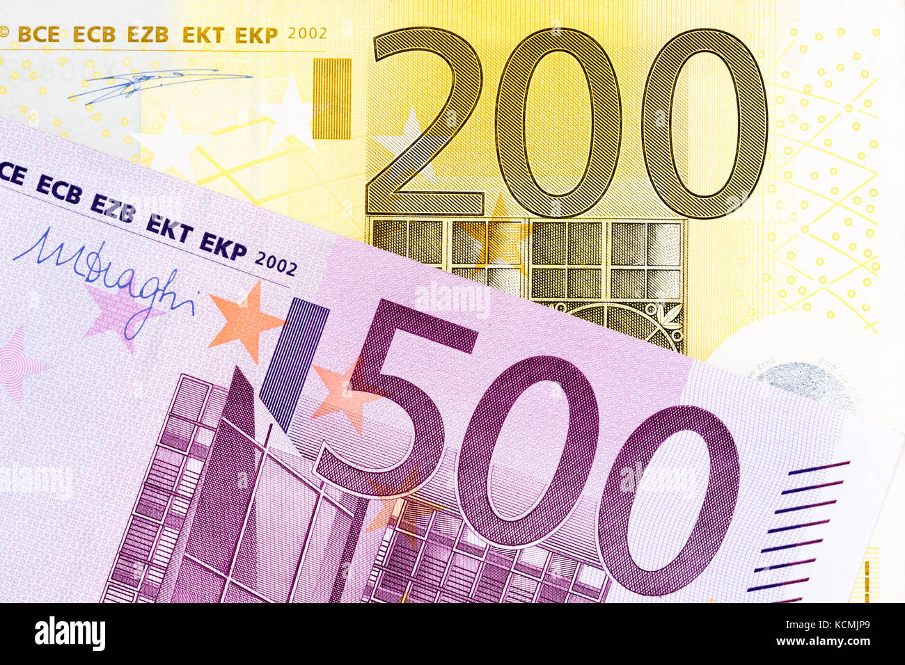 European banknotes of large amounts Stock Photo - Alamy