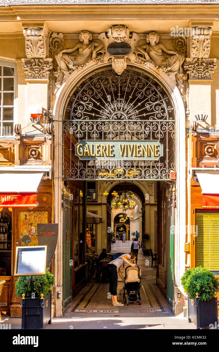 The Galerie Vivienne is one of the covered passages of Paris, France ...