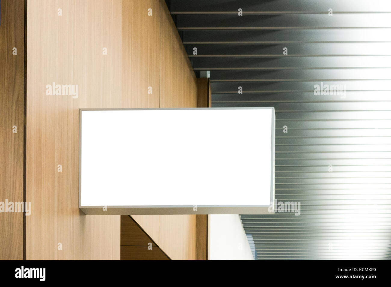 Mock up. Signboard of store, shop. Rectangular shape Stock Photo - Alamy