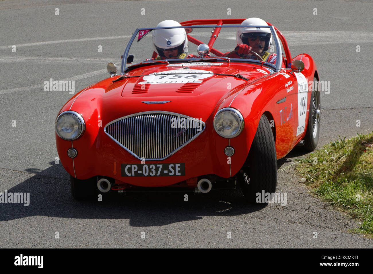 MARCHAMPT, FRANCE, April 20, 2016 : Tour Auto rally. The Tour de France ...