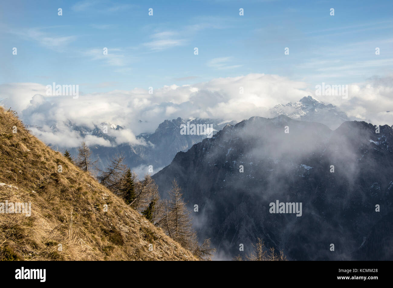 Dolomites landscape Cibiana di Cadore Veneto Italy Stock Photo - Alamy